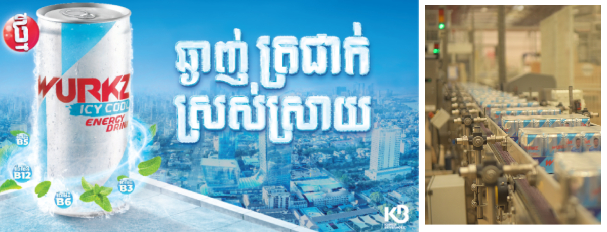 Khmer Beverages Introduces WURKZ ICY COOL into Market - khmer